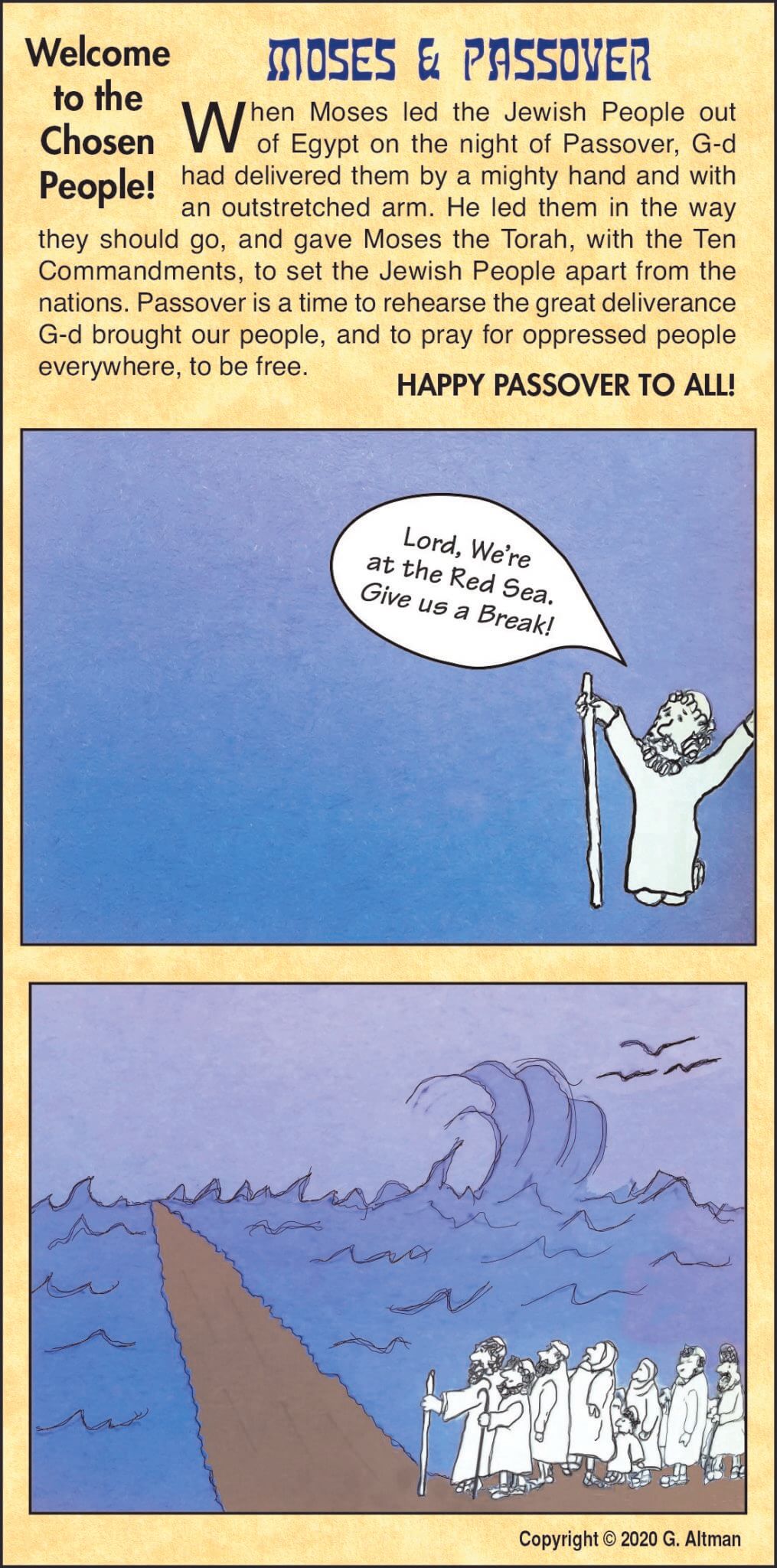 Moses & Passover (Cartoon) | AZ Jewish Post