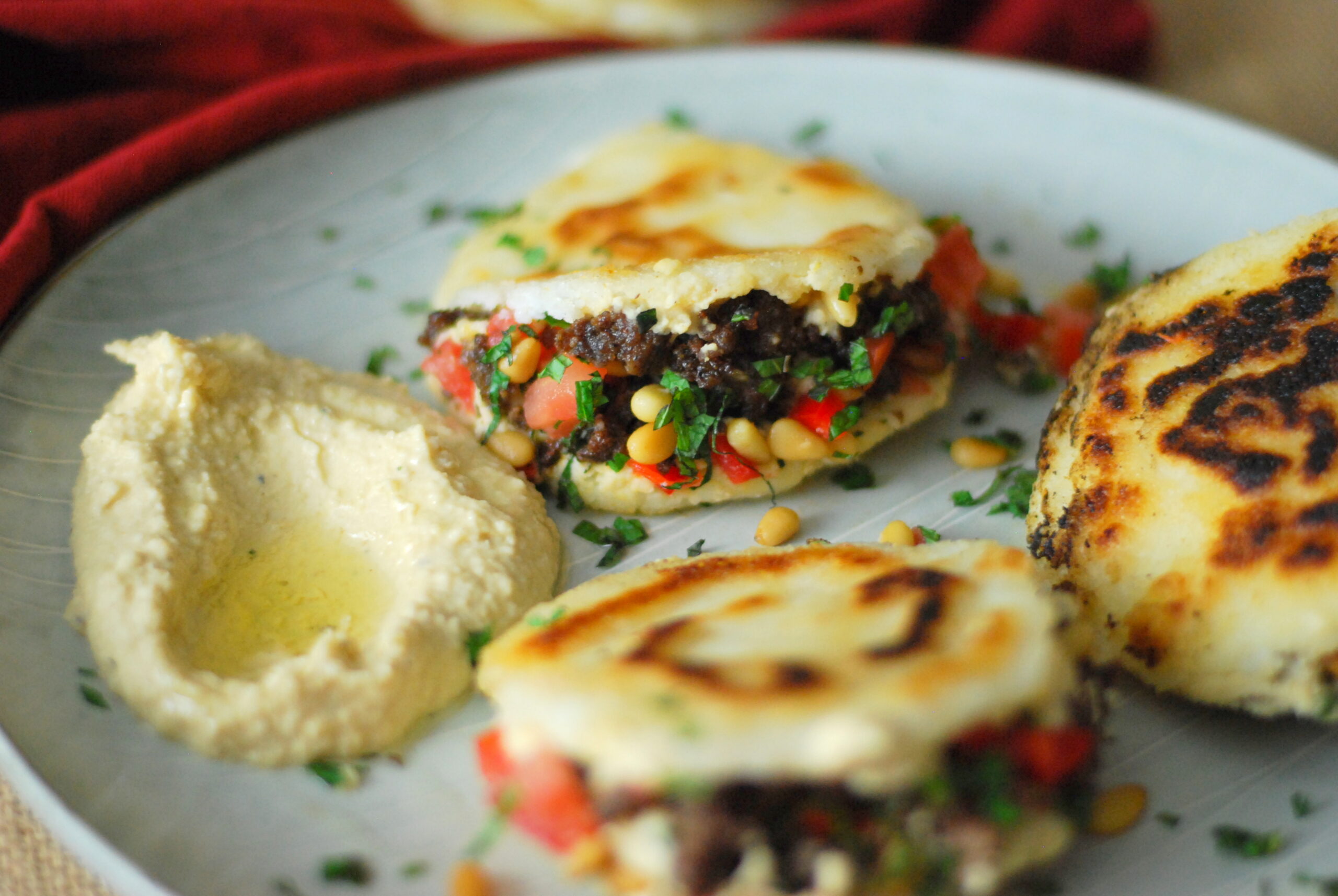 Spiced Lamb and Hummus Stuffed Arepas Recipe | AZ Jewish Post